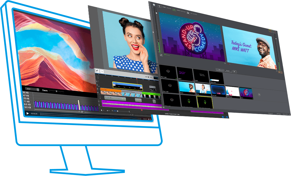 Video transcoding, streaming, capturing, monitoring, screen recording ...